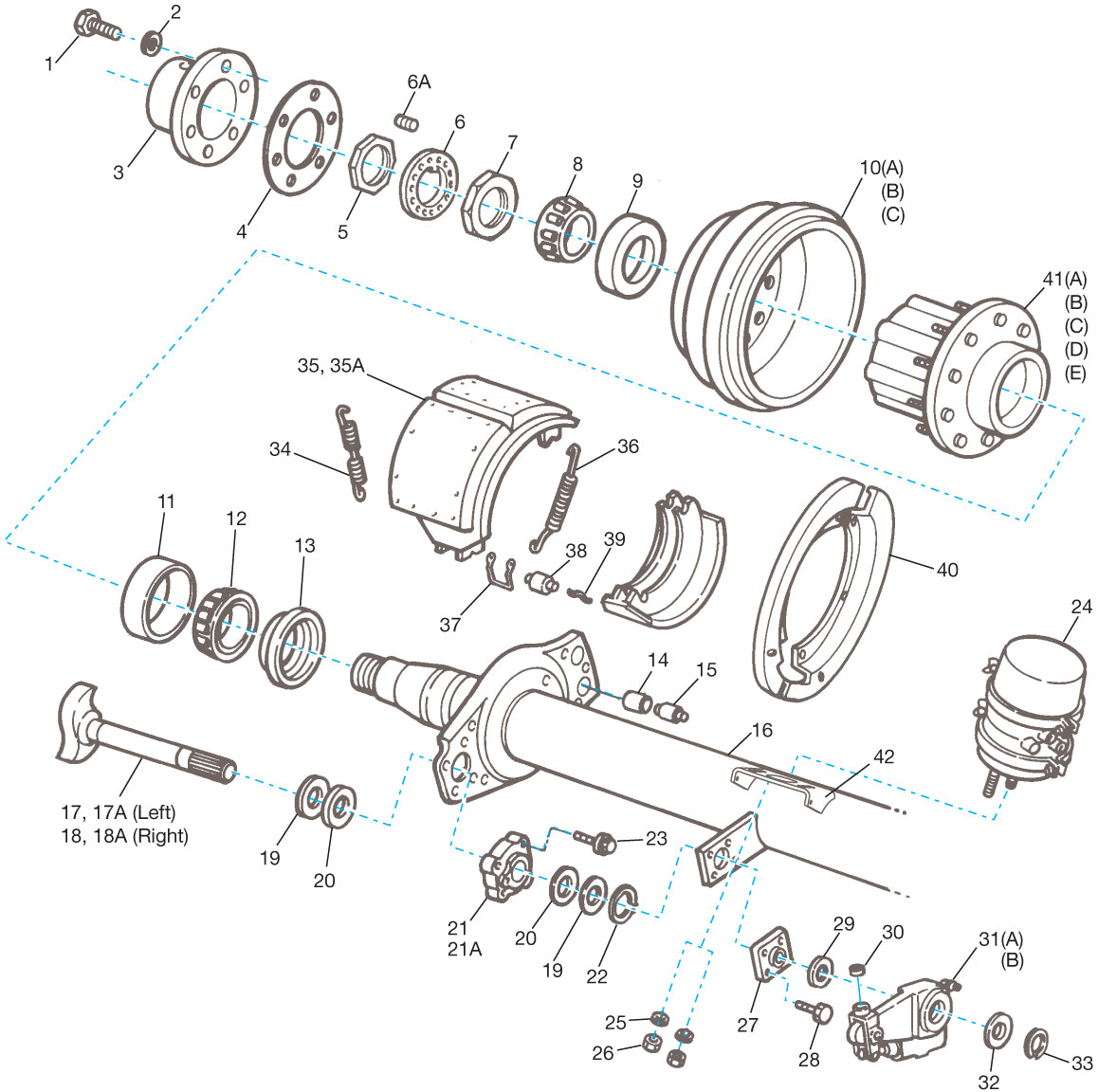 Meritor CS9 & Q Plus Brake Parts 16.5x7 | Heavy Duty