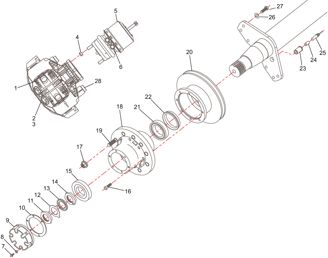 York 2970 Pan 22 Disc Brake Axle – Truck and Trailer Spares