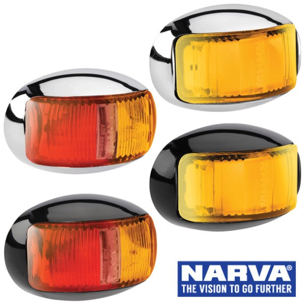 Narva Model 16 / LED Side Marker & Indicator Lamps with Oval Base & 0.