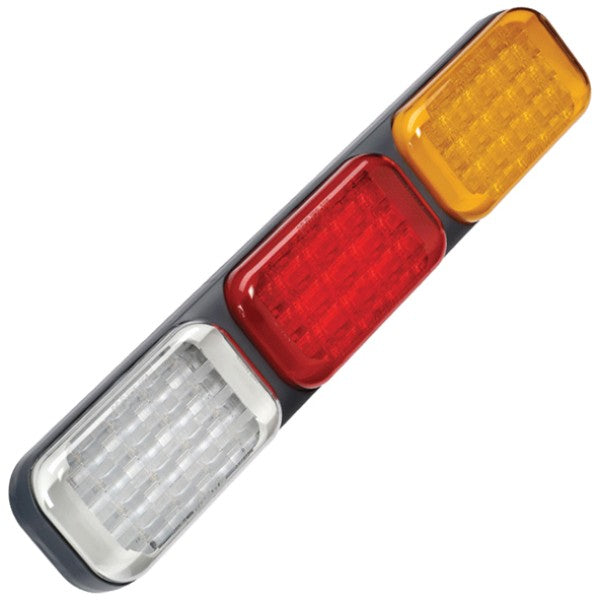 Narva Model 41 LED Rear Direction Triple Lamps with Grey Housing & 0.5