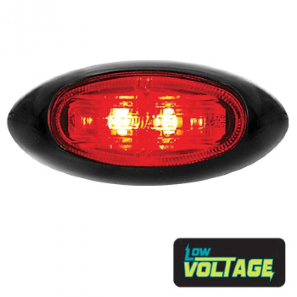 LED OVAL MARKER LAMP - RED