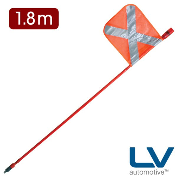 LV LED Mining Whip with top mounted Red LED - 1.8m – Truck Trailer Spares